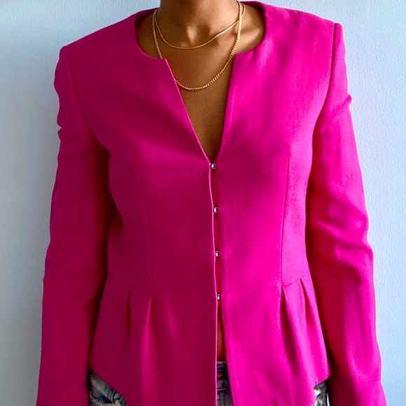Hugo Boss | Jackets & Coats | Hugo Boss Pink Fitted Blazer | Poshmark